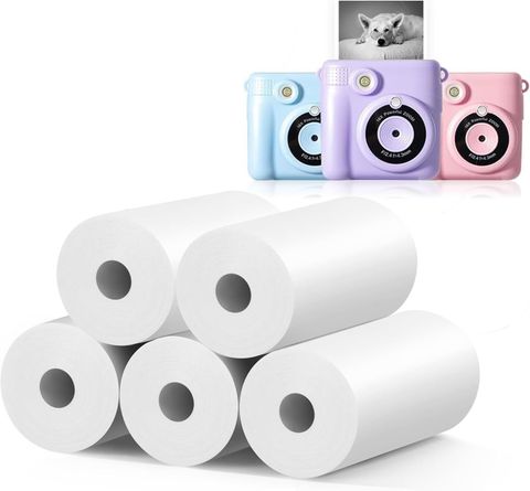 Zokio KIDS Camera Thermal Paper Rolls, Photo Printer Refill Paper Roll ...