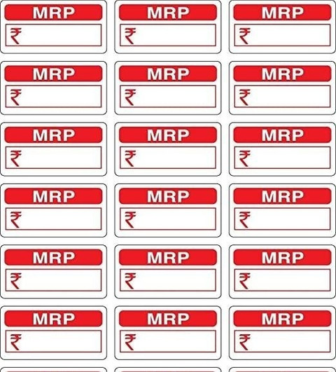 Stikor Mrp Stickers Label Small Size (37 x 20 mm) Self Adhesive Paper ...