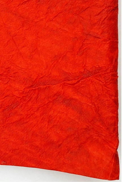 red handmade paper