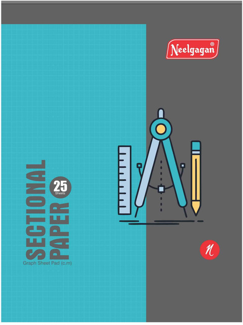 Flipkart.com | NEELGAGAN Graph Pad A4 (CM) - 25 Sheets, (21cm X 29.7cm ...