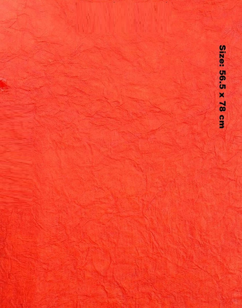 red handmade paper