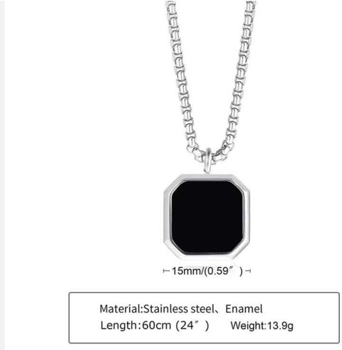 SPYRONIX REAL TREASURE Stylish Square Locket Chain for Men and Boys ...