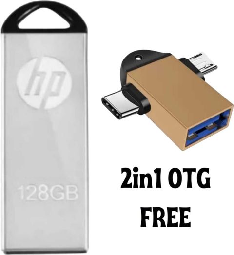 HP V220w 128GB USB 3.0 OTG Pen Drive 128 GB Pen Drive Compatible with ...