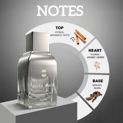 Buy Ajmal Silver Shade 100 ML Eau de Parfum - 100 ml Online In India ...