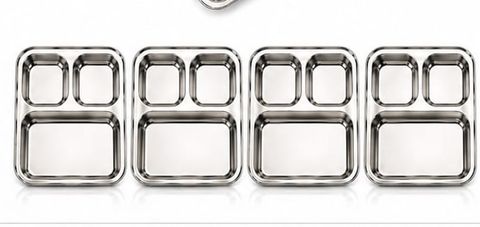 Nirvaanhub Perfect for snacks, dosa, idli, Sectioned Plate Price in ...