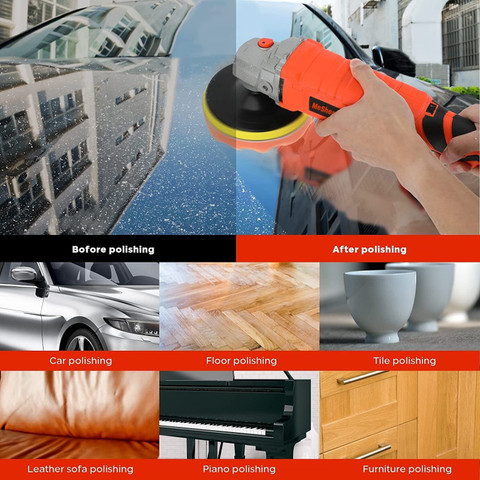 MeShear 1600W , Buffer Waxing Polisher Machine for Car Bike Furniture ...