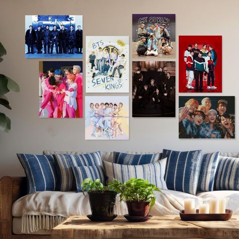 BTS K-Pop Group Wall Posters - Pack of 8 "Seven Kings" & "My Seven ...