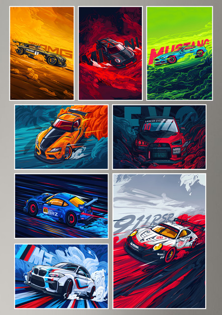 fast car posters