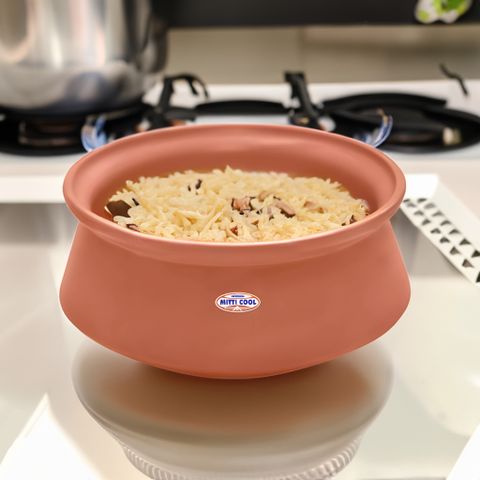 MITTICOOL Clay Handi - Perfect for Cooking & Serving, Mitti Ke Bartan ...
