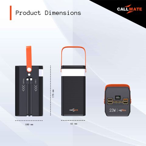 Callmate 100000 mAh 23 W Power Bank Price in India - Buy Callmate ...