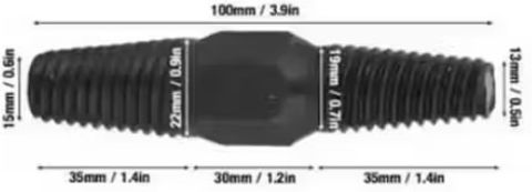 HARSHVANI 1/2" + 3/4" Double Head Stud and Screw Bolt Extractor Damaged ...