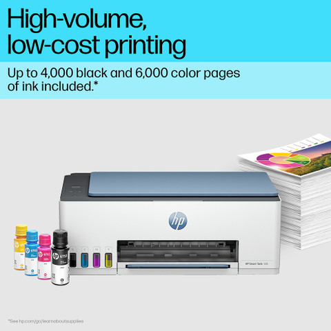 HP Smart Tank 585 All-in-One Multi-function WiFi Color Ink Tank Printer ...