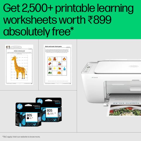 HP DeskJet 2820 All-in-One Multi-function WiFi Color Inkjet Printer for ...