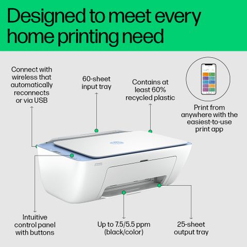 HP DeskJet Ink Advantage 2878 All-in-One Multi-function WiFi Color ...
