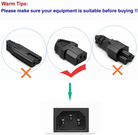 skarsh Power Cable Desktops PC and Printers Monitor SMPS Power Cable ...