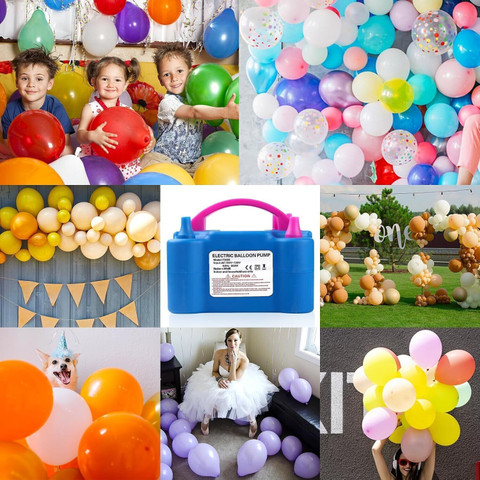 Jeevan jyoti agency Electric Balloon Air Blower Pump Portable Inflator ...