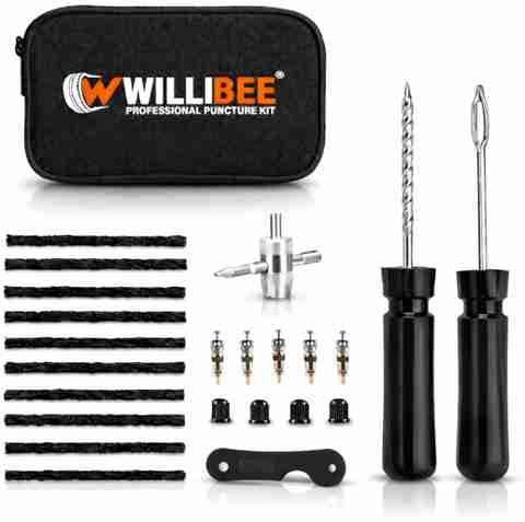 WILLIBEE 8-in-1 Tubeless Tyre Puncher Repair Kit for Car, Bike & SUV ...