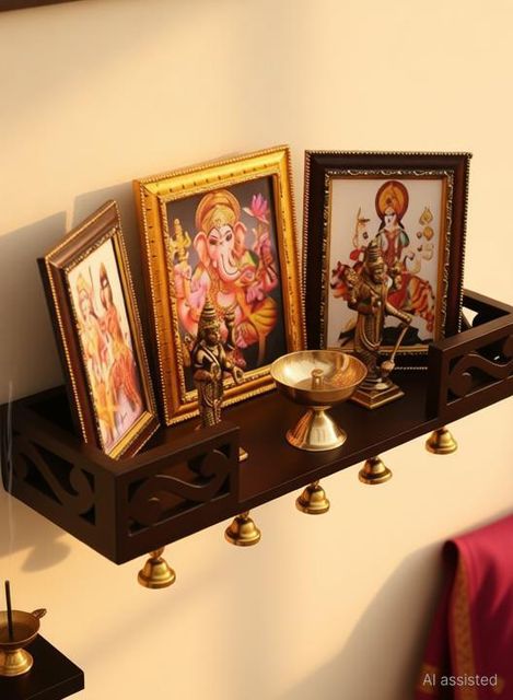 CraftInWood Wooden Home Temple/Pooja Mandir / Pooja Stand / Wooden ...