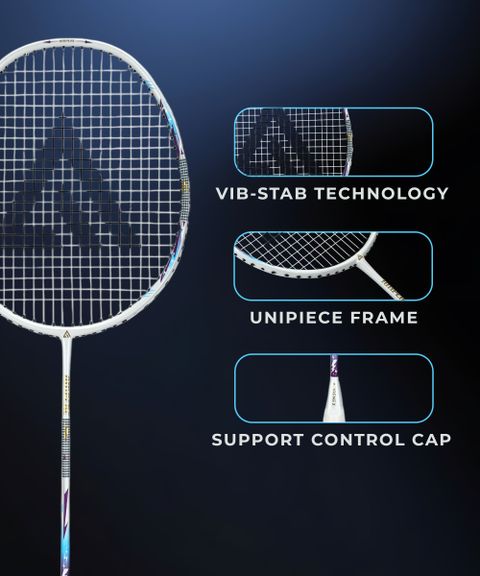 Adrenex by Flipkart AMPERE White Strung Badminton Racquet - Buy Adrenex ...