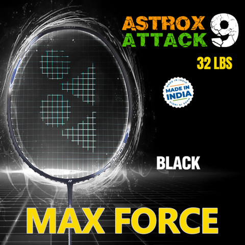 YONEX Astrox Attack 9 Black Strung Badminton Racquet - Buy YONEX Astrox ...