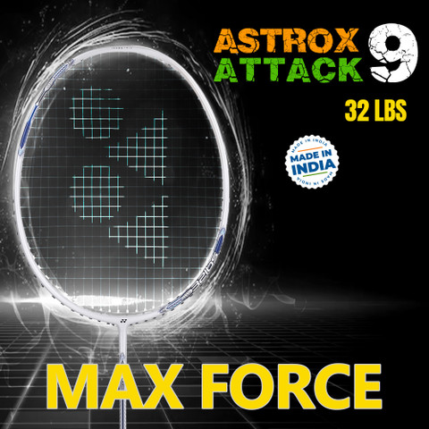 YONEX Astrox Attack 9 White Strung Badminton Racquet - Buy YONEX Astrox ...
