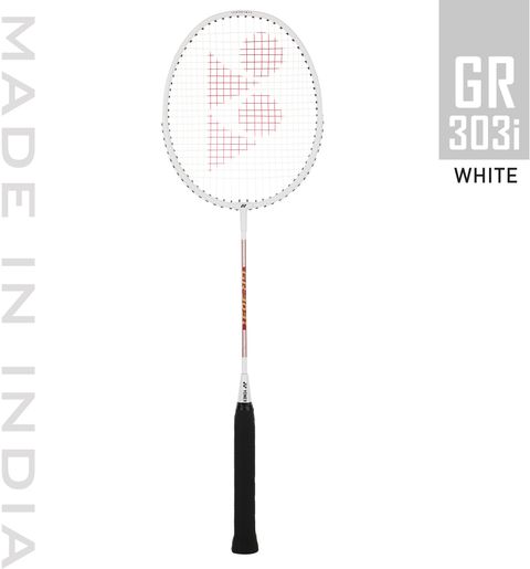 YONEX GR 303i White Strung Badminton Racquet - Buy YONEX GR 303i White ...