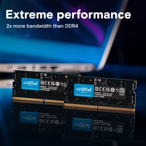 Crucial CT 4800 DDR5 8 GB (Dual Channel) Laptop DRAM (CT8G48C40S5 ...