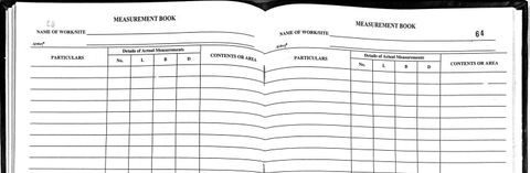 atishay Atishay measurement book register, 100 Pages measurement book ...