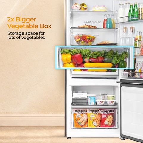 Haier 325 L Frost Free Double Door 2 Star Refrigerator with Freezer at ...