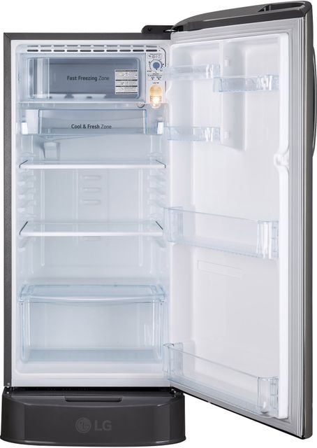 LG 185 L Direct Cool Single Door 3 Star Refrigerator with Base Drawer ...
