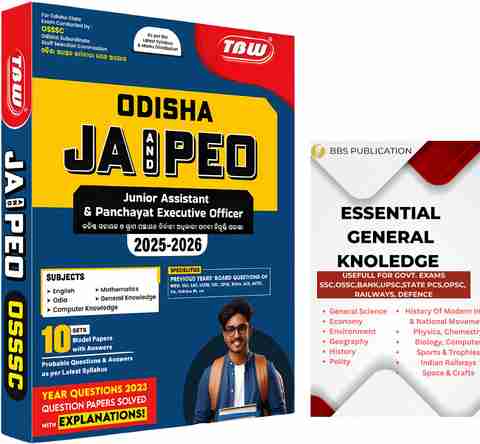 OSSSC JA & PEO Exam Guide 2025-2026 With 10 Model Papers & 2023 Solved ...