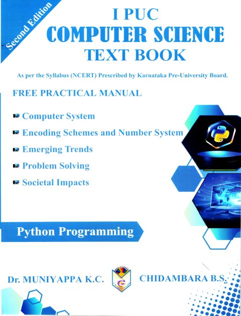1st PUC - COMPUTER SCIENCE - Text Book + Practical Manual|Set Of 2 ...