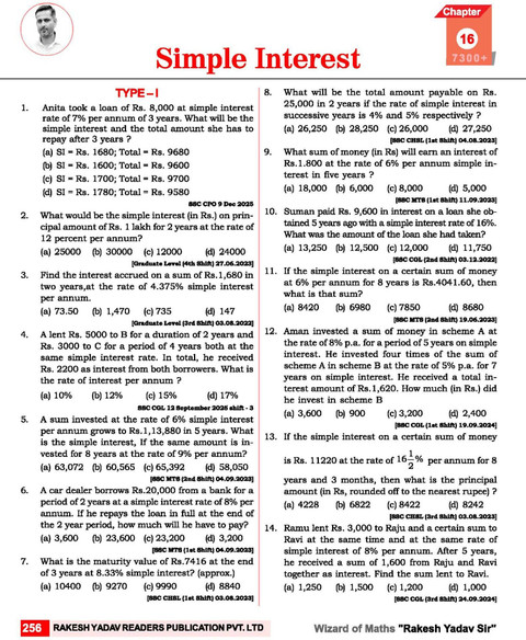 Ssc Mathematics 7300+ Chapter-Wise Questions, Type-Wise Questions ...