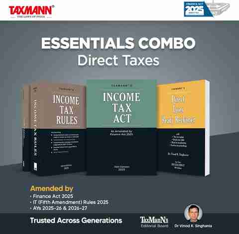 Taxmann's ESSENTIALS COMBO For Direct Taxes—Income Tax Act, Income Tax ...