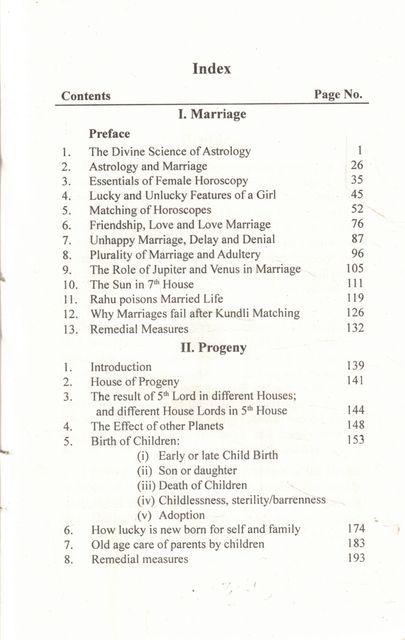 Marriage And Progeny An Astrological Analysis | Sita Ram Singh | Vedic ...