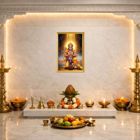SARVDHA ENTERPRIES Lord Hanuman (Bajrangbali / Prayer Pose – Namaskar ...