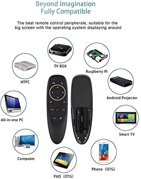 Sancy Air Mouse Remote Control with Voice Command, USB Wireless, Orange ...