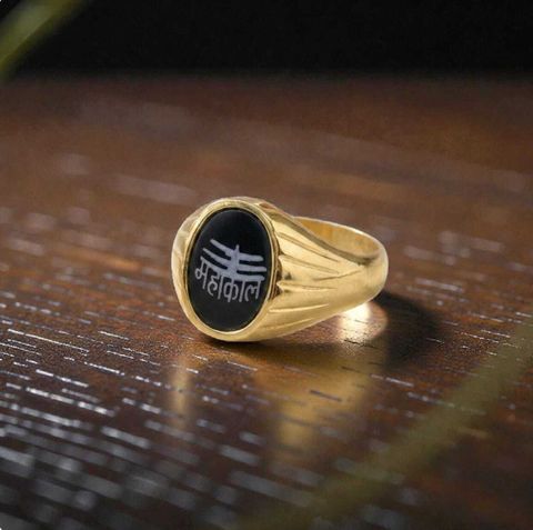 Proxima Om Mahamrityunjaya Gold Ring Metal Ring Price in India - Buy ...
