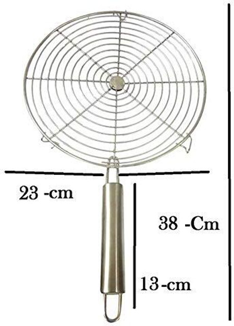ONTOMO Stainless Steel Roaster Papad Jali, Pizza Round Roaster Grill ...