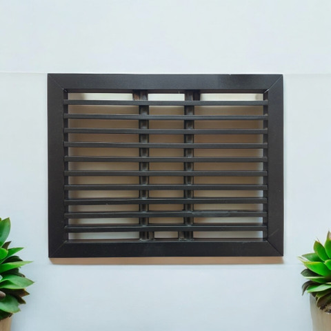 Om airflow Aluminium Powder Coated Grill, 8"*6" BLACK|Ventilation grill ...
