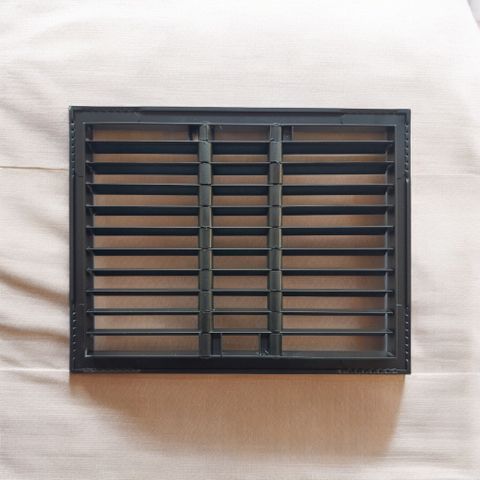 Om airflow Aluminium Powder Coated Grill, 8"*6" BLACK|Ventilation grill ...