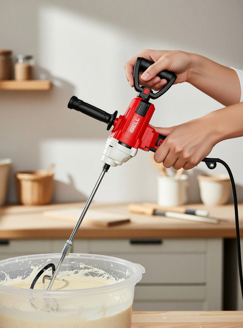iBELL PM12-50 Paint Mixer Electric Stirrer Paint Putty Paste Feed Mixer ...