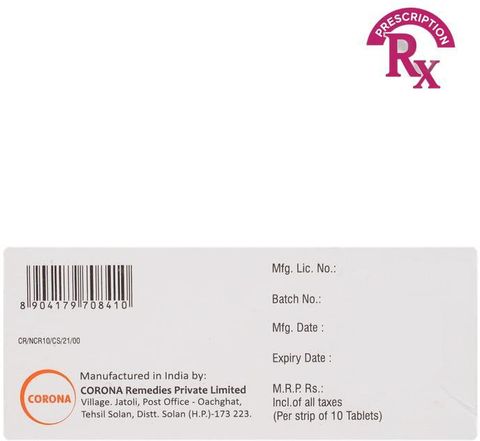Nostra CR 10 mg Tablet (10 Tab) Price in India - Buy Nostra CR 10 mg ...