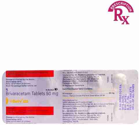 Briv 50 mg Tablet (10 Tab) Price in India - Buy Briv 50 mg Tablet (10 ...