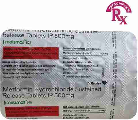 Metsmall 500 mg Tablet (30 Tab) Price in India - Buy Metsmall 500 mg ...