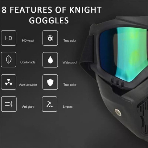 Olsic Mask, Airsoft Mask Full Face and Detachable Airsoft Goggles ...