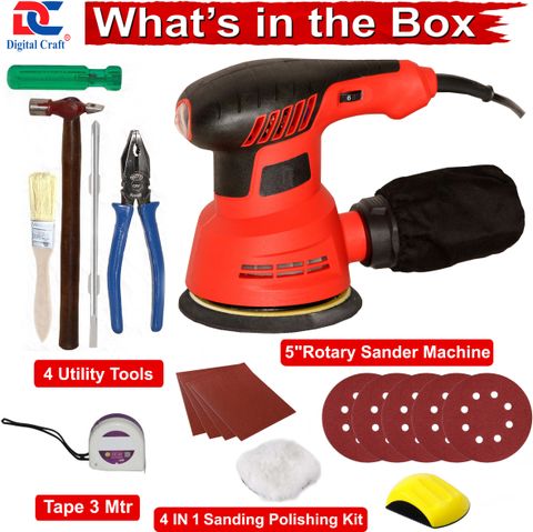 Digital Craft Rotary Sander Machine,4 IN 1 Sanding Polishing Kit,4 IN 1 ...