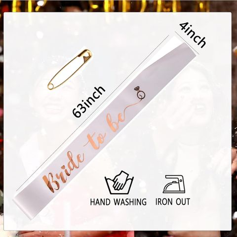 LUCKIFY Bride To Be Sash – Elegant Satin Sash for Bachelorette & Bridal ...