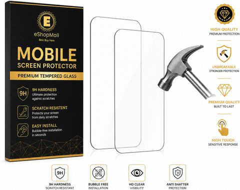 eShopMall Edge To Edge Tempered Glass for MOTOROLA Edge 60 Fusion 5G ...