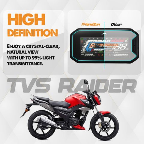 FriendZon Screen Guard for TVS Raider 125 (2016-2025) | TVS Ntorq 125 ...